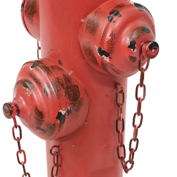 Williston Forge Doriene Metal Fire Hydrant Outdoor Statue & Reviews ...