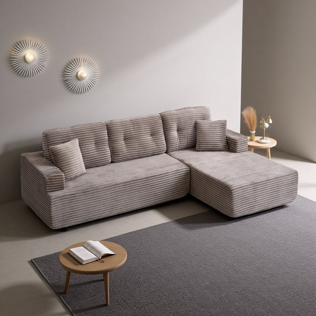 Ivy Bronx Left-Facing Chaise, L-Shaped Modular Sectional Sofa - Modern ...