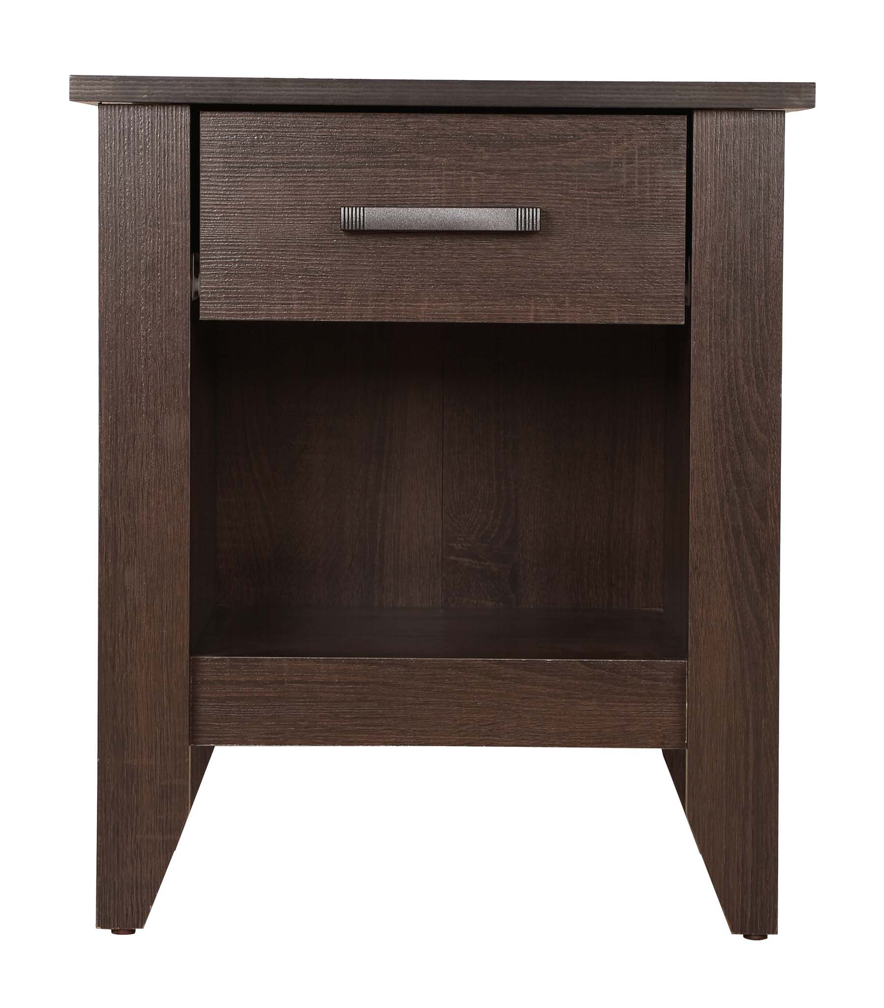 Latitude Run® Sleek Contemporary Nightstand In Wenge Finish | Wayfair