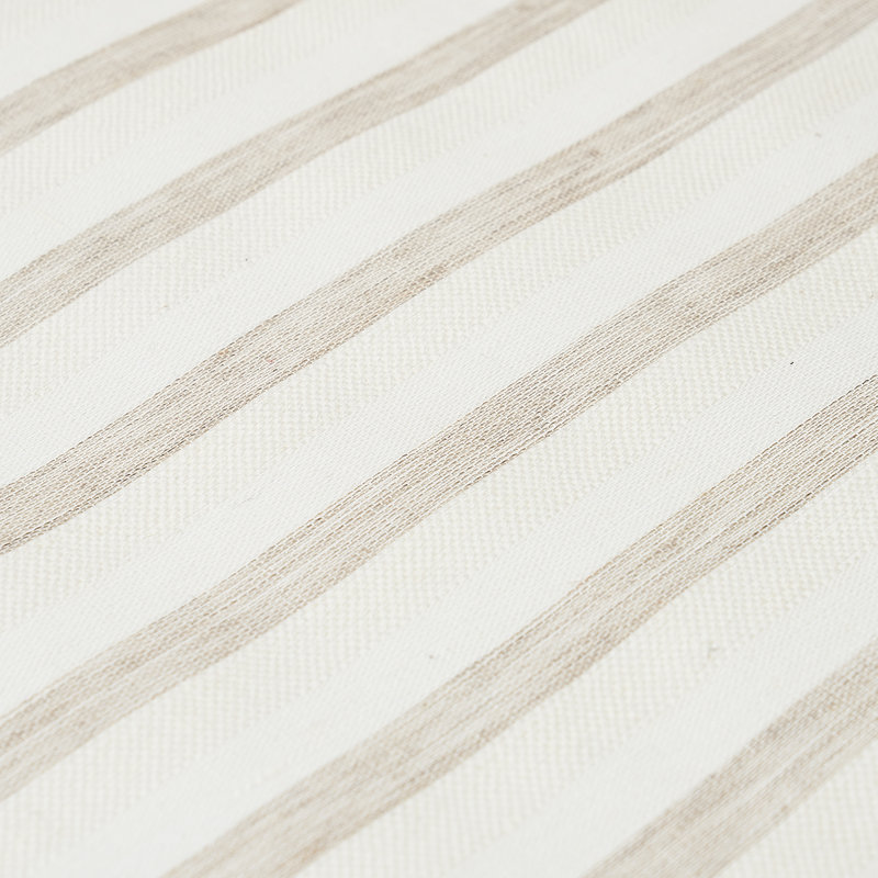 Schumacher Textured Linen Stripe Wallpaper | Perigold