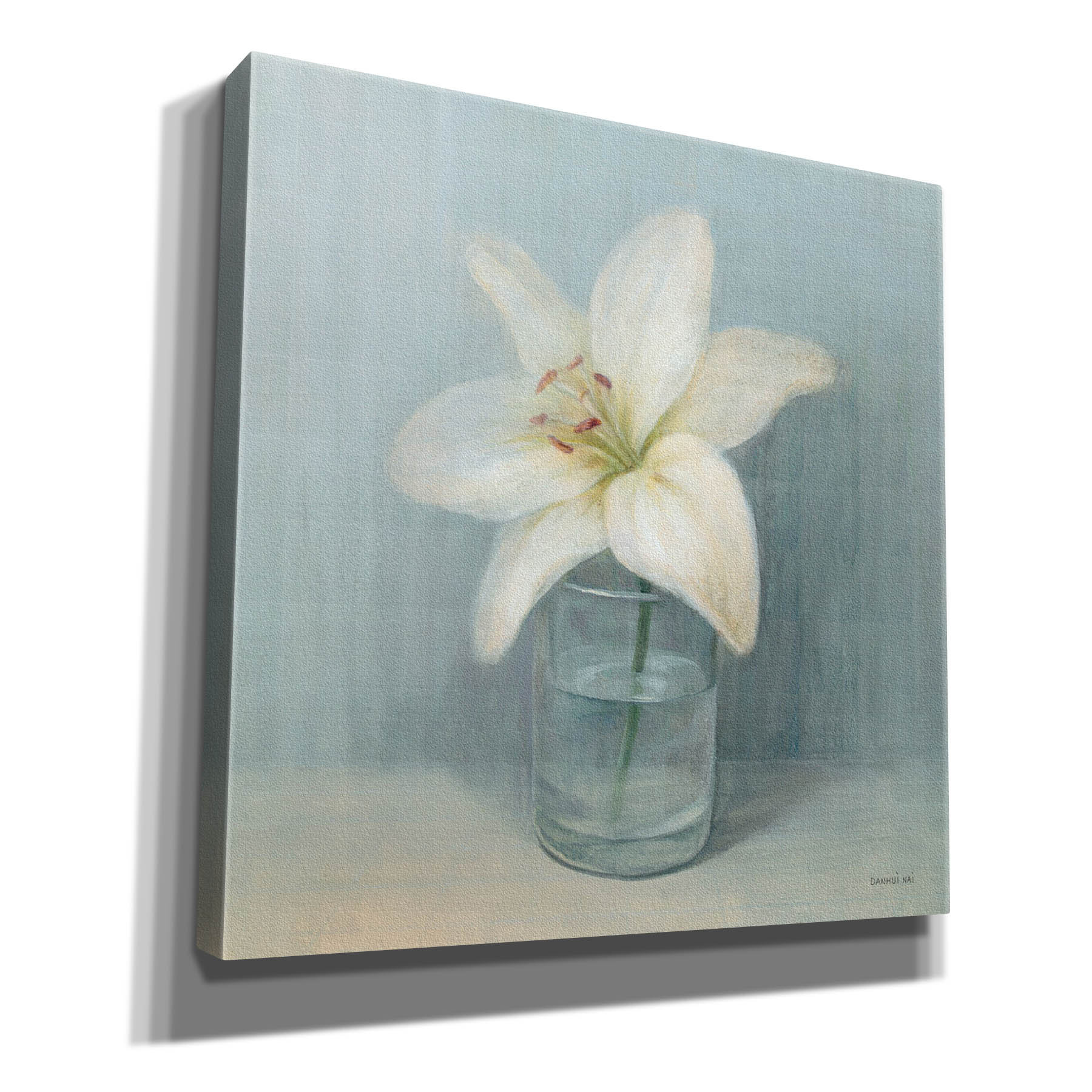 Red Barrel Studio® 'Single White Lily' by Danhui Nai Canvas Wall Art ...