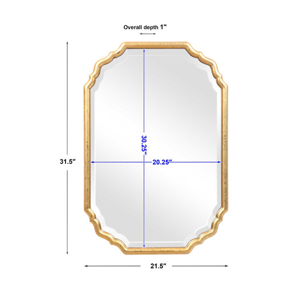 Willa Arlo™ Interiors Everly Traditional Beveled Full Length Mirror ...