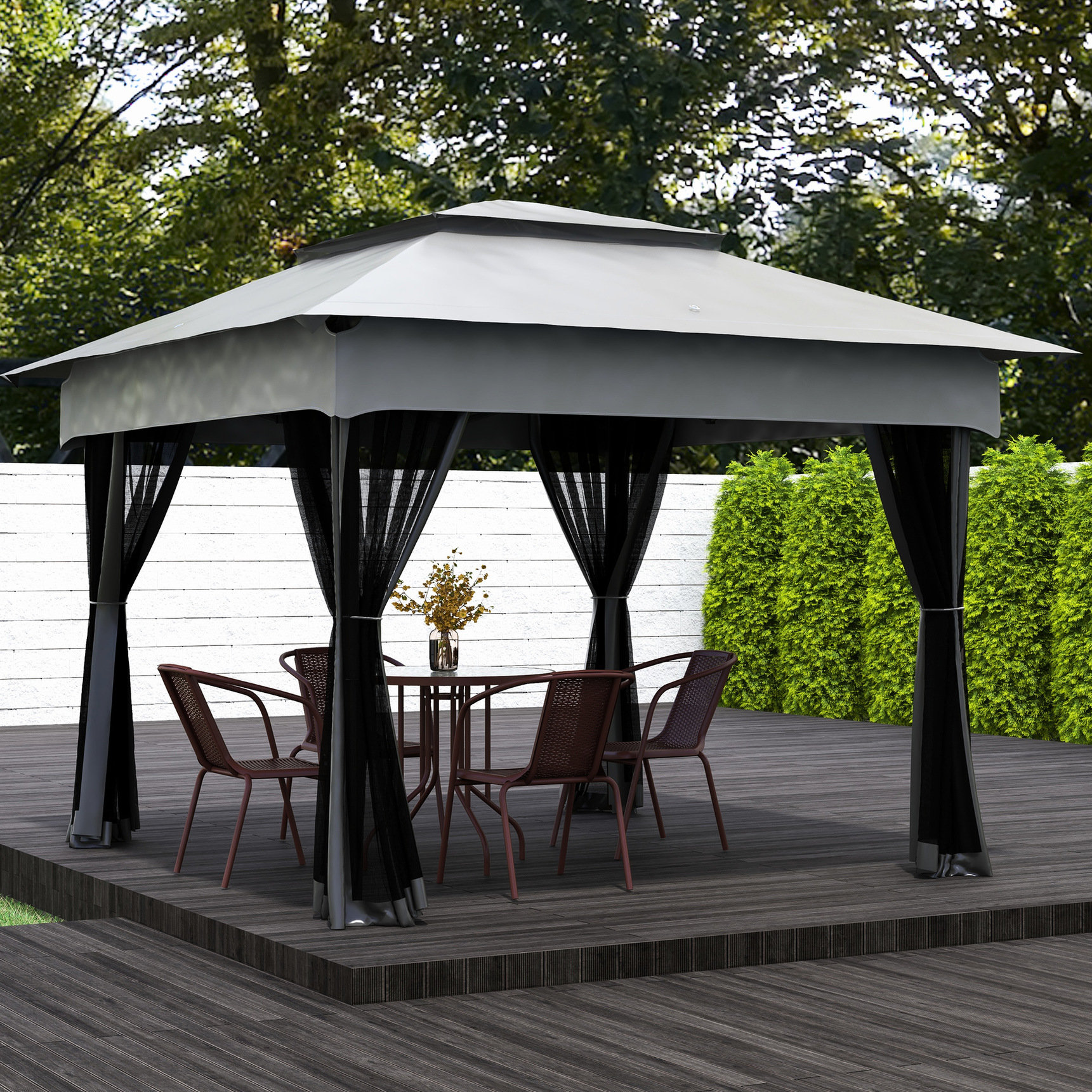 Latitude Run® 11' X Pop Up Canopy. Outdoor Patio Gazebo Shelter With ...