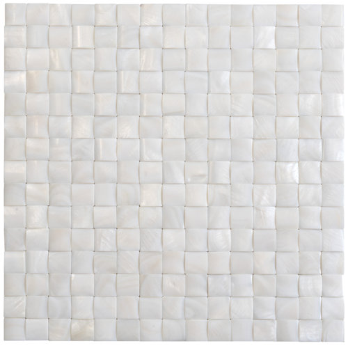 Apollo Tile 12" x 12" Seashell Grid Mosaic Wall & Floor Tile | Wayfair