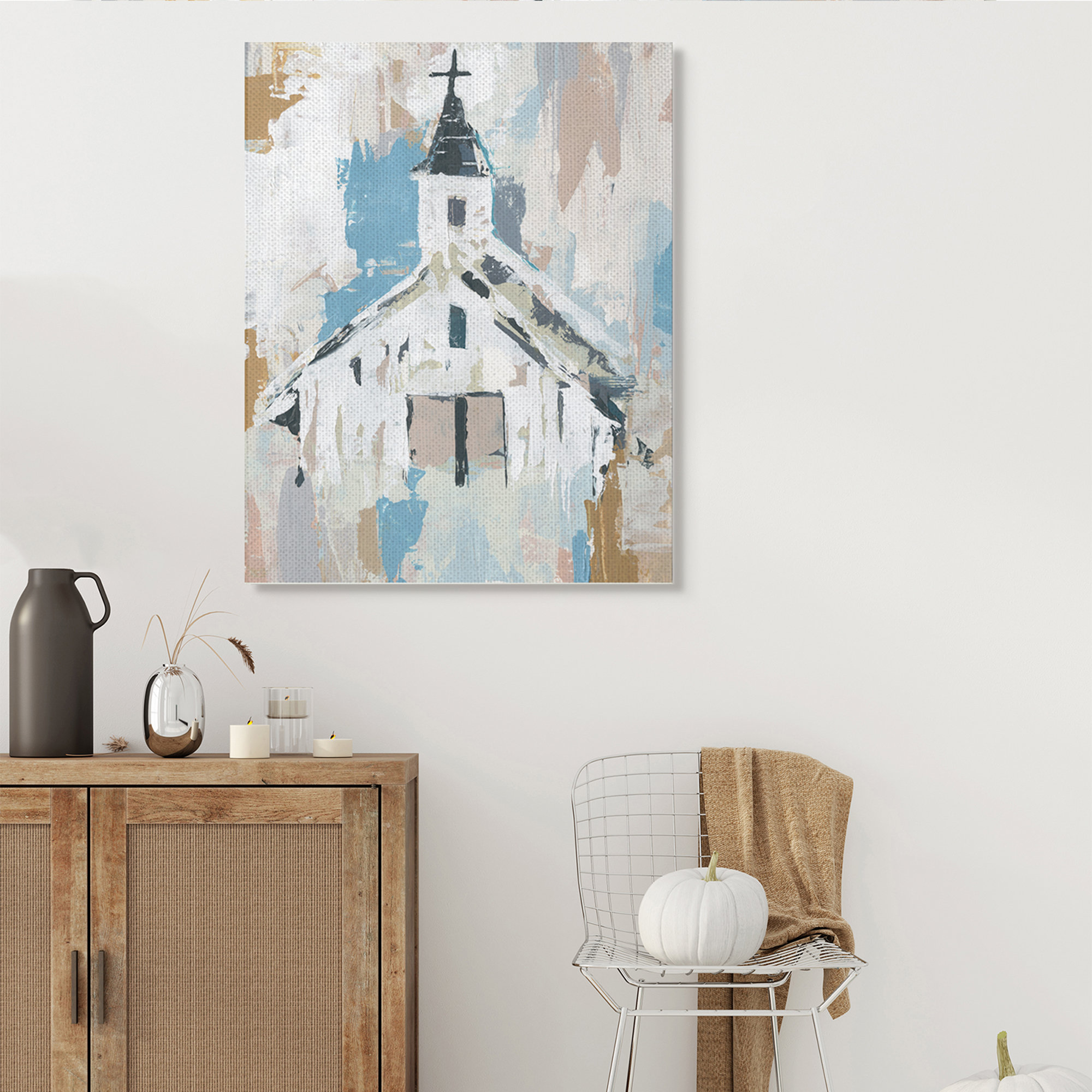 Abstract Paintings Of Churches