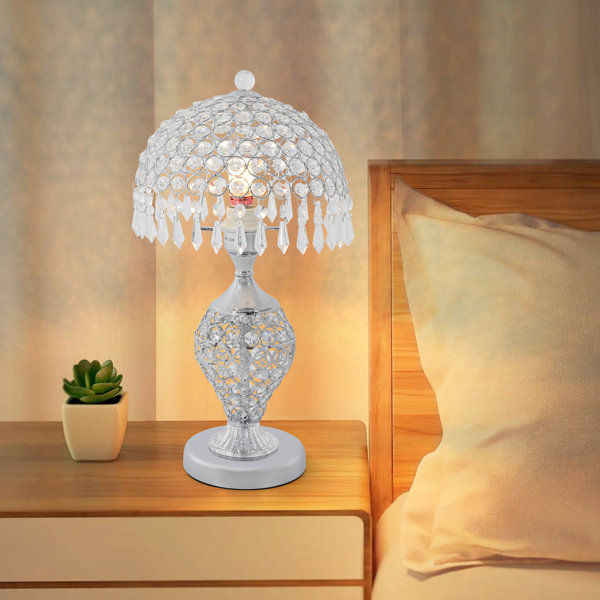 House of Hampton® Modern Crystal Table Lamp Luxury Decorative Crystal ...