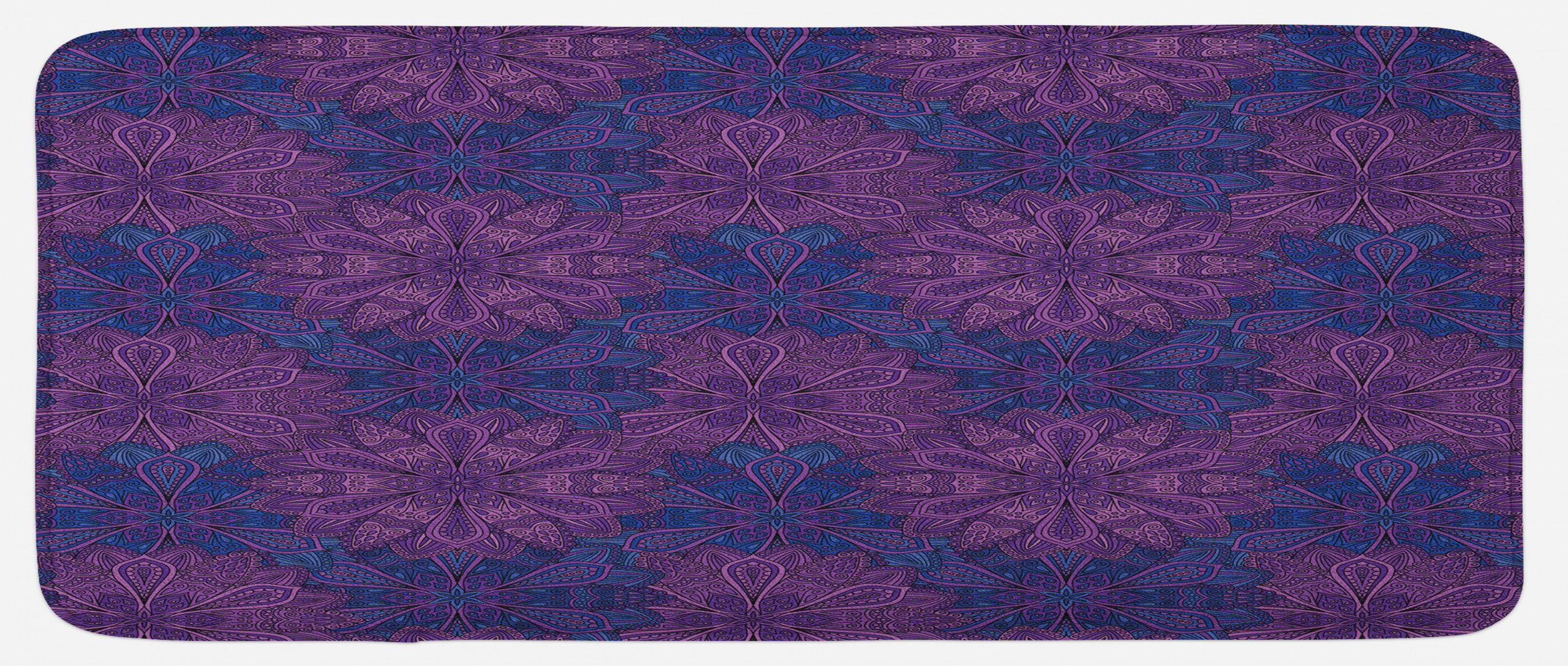 East Urban Home Paisley Flower Inspired Design With Inner Swirls Leaves ...
