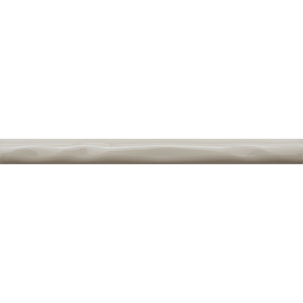 Long Island Mosaics & Tile 10'' L x 1'' W Ceramic Round Tile Trim | Wayfair