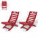 Highland Dunes Alexeya Plastic Folding Adirondack Chair & Reviews | Wayfair