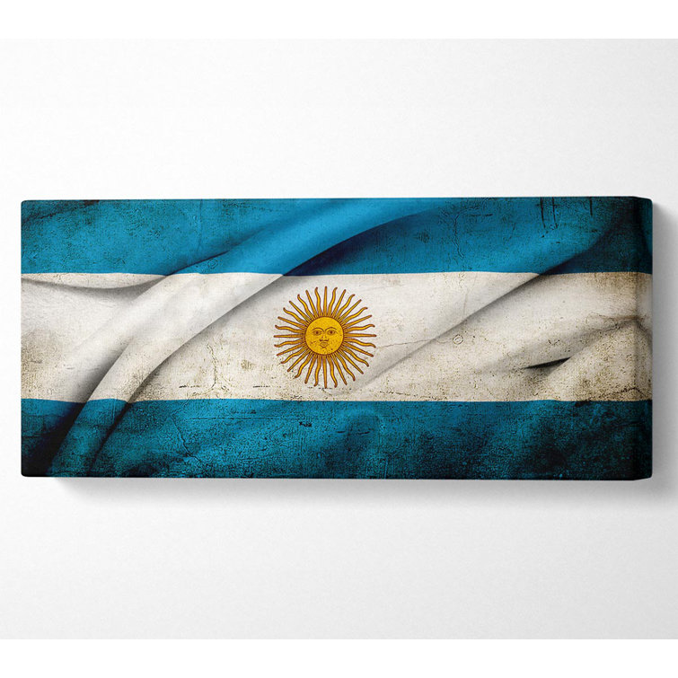 Borough Wharf Argentina Sun Flag - Wrapped Canvas Print | Wayfair.co.uk