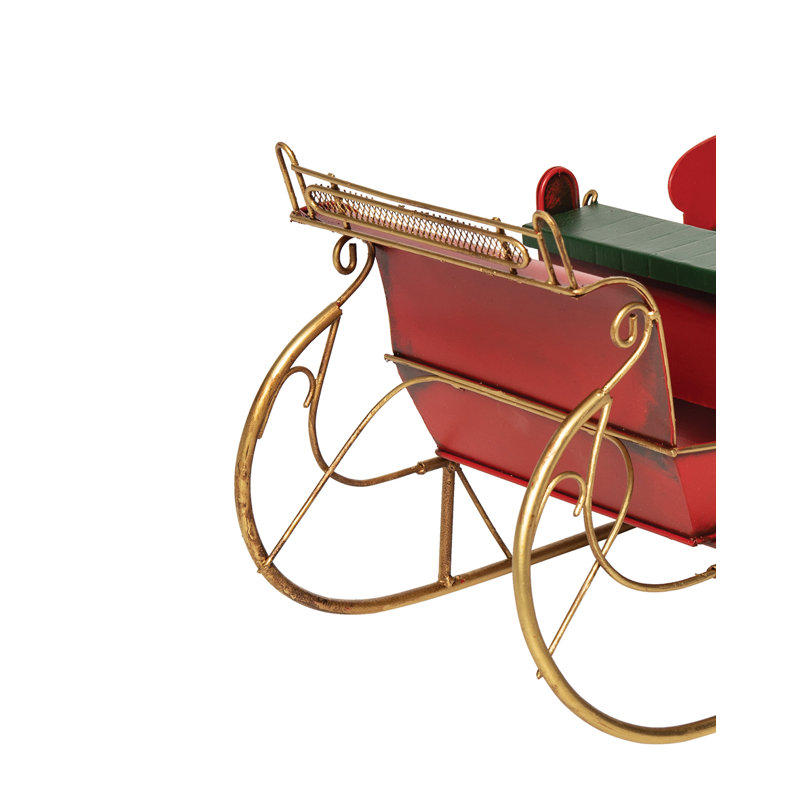 The Holiday Aisle® Red Sleigh W/gifts Figurine & Reviews | Wayfair