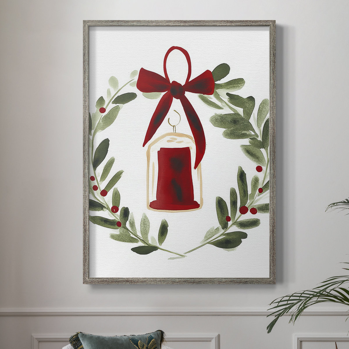 The Holiday Aisle® Christmas Holiday Art CMIV Framed Print - Solid Wood ...