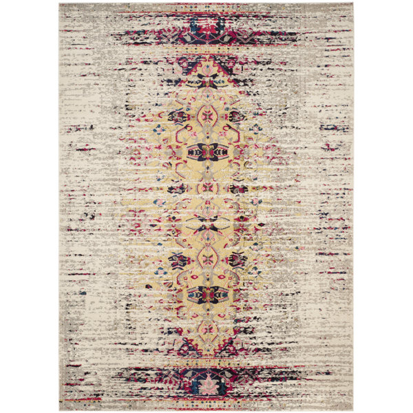 Bungalow Rose Amico Performance Abstract Rug & Reviews | Wayfair