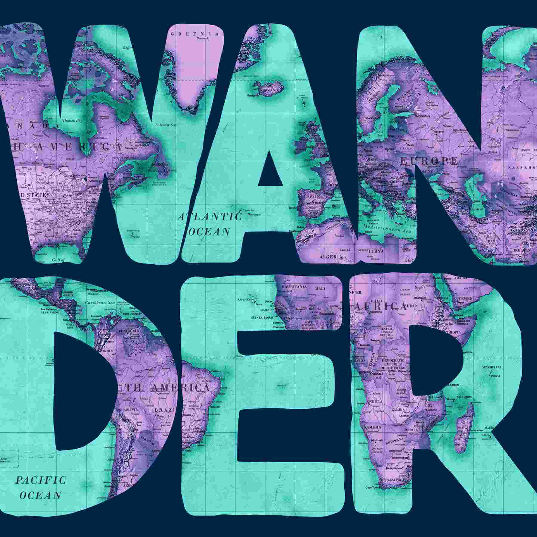 Trinx Wander Map - Wrapped Canvas Textual Art | Wayfair