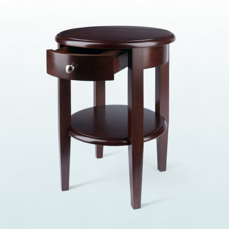 Lark Manor™ Ravenden Round End Table in Walnut | Wayfair
