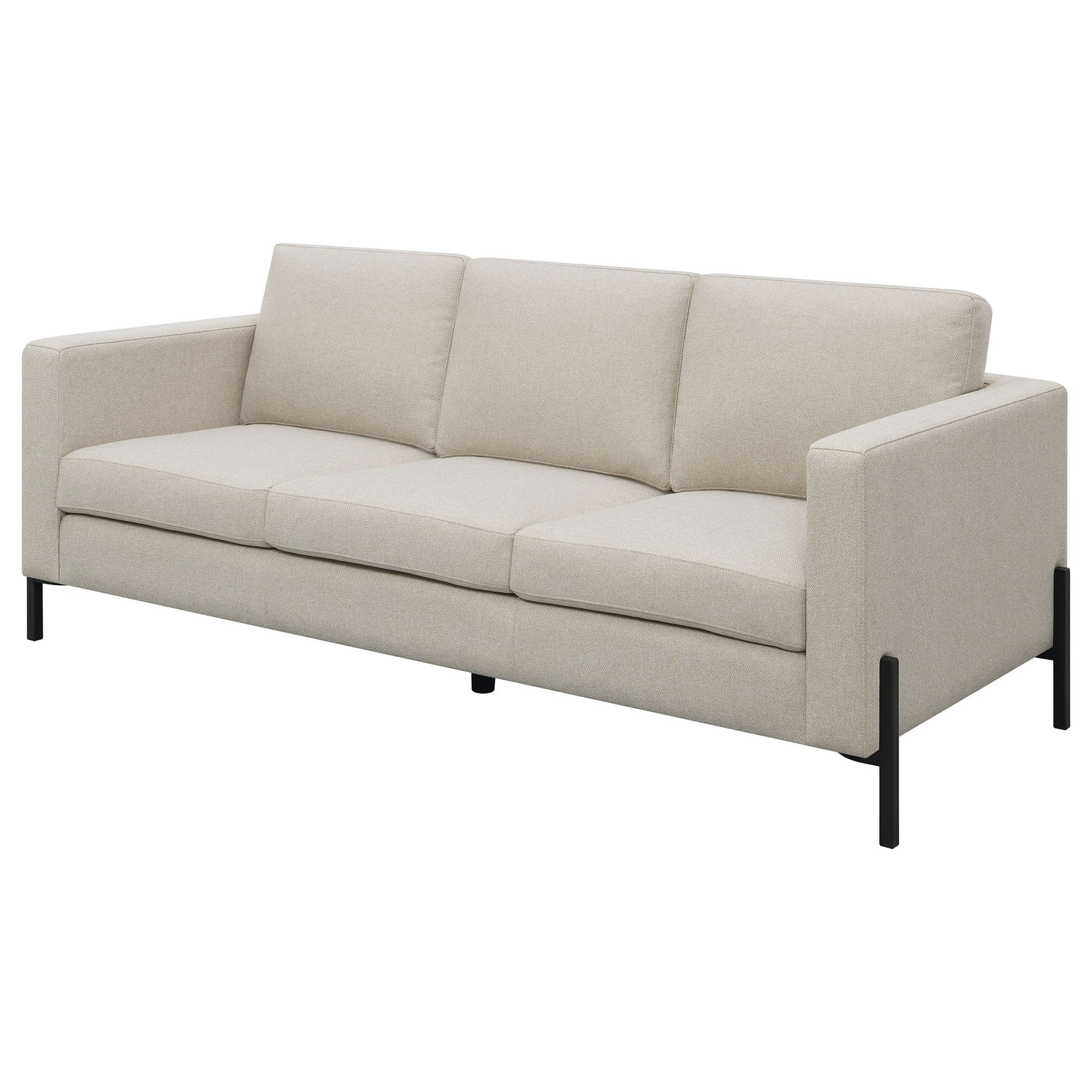 Corrigan Studio Tilly Oatmeal Track Arm Sofa - Wayfair Canada