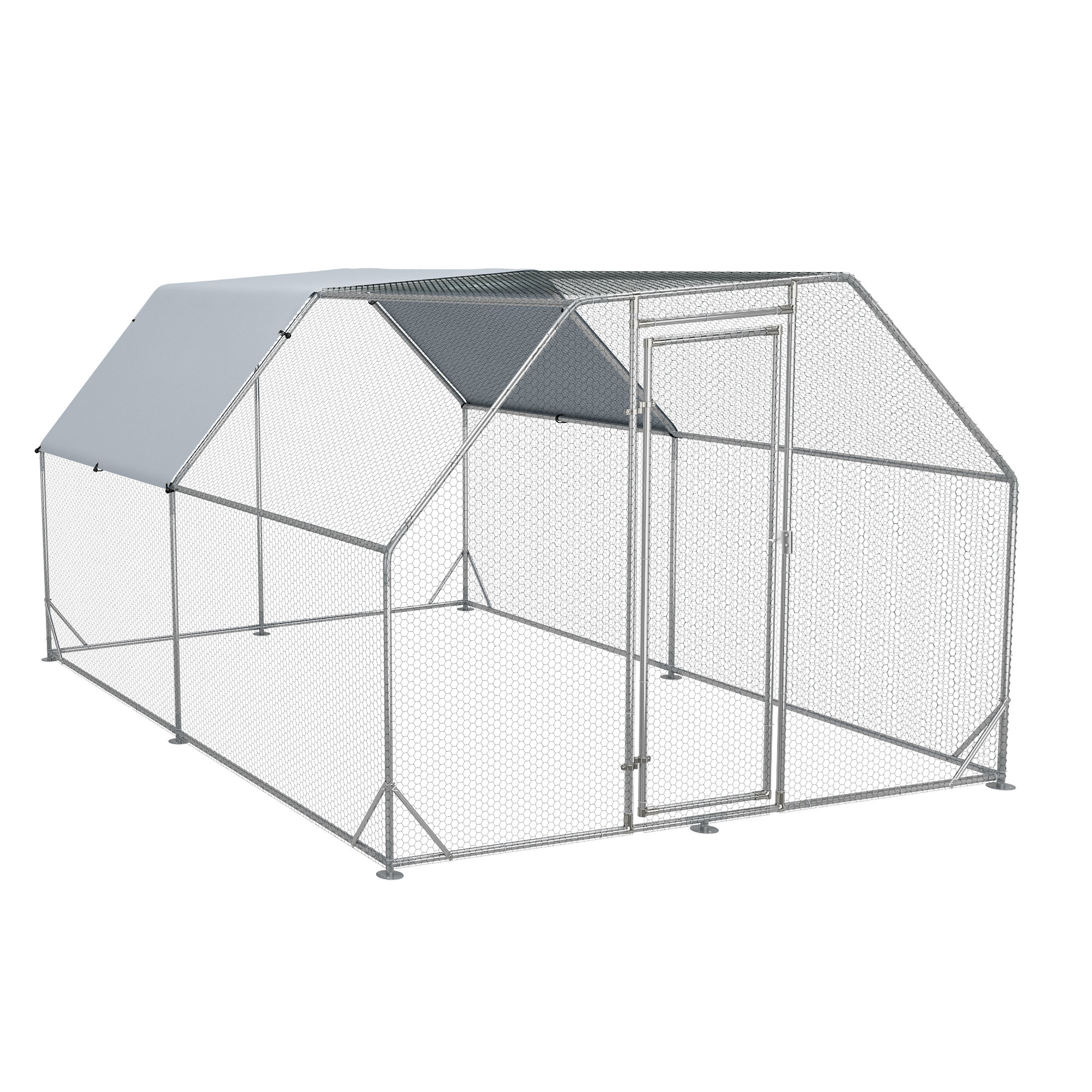 Tucker Murphy Pet™ Demetrios Walk In Chicken Run with Wire Mesh ...