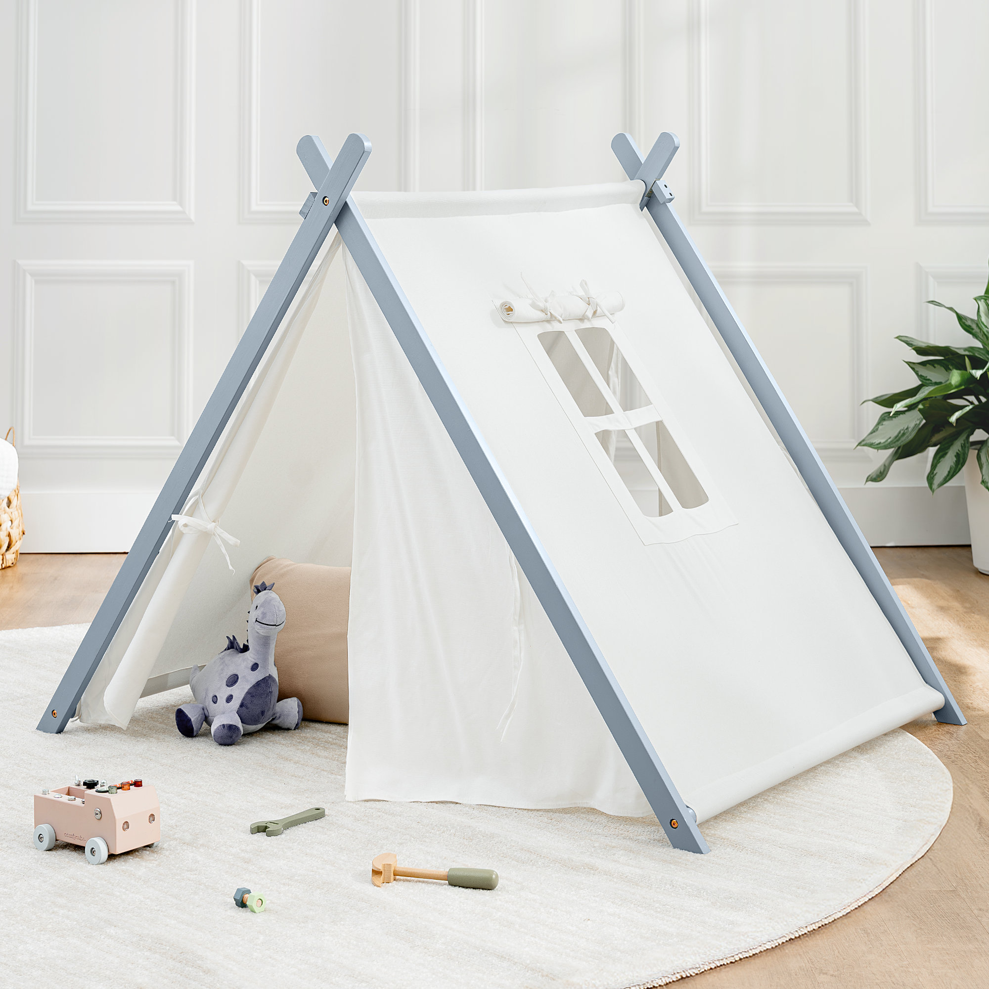 Comfy Cubs Kids Play Tent - Indoor Cotton Canvas for Imaginative ...