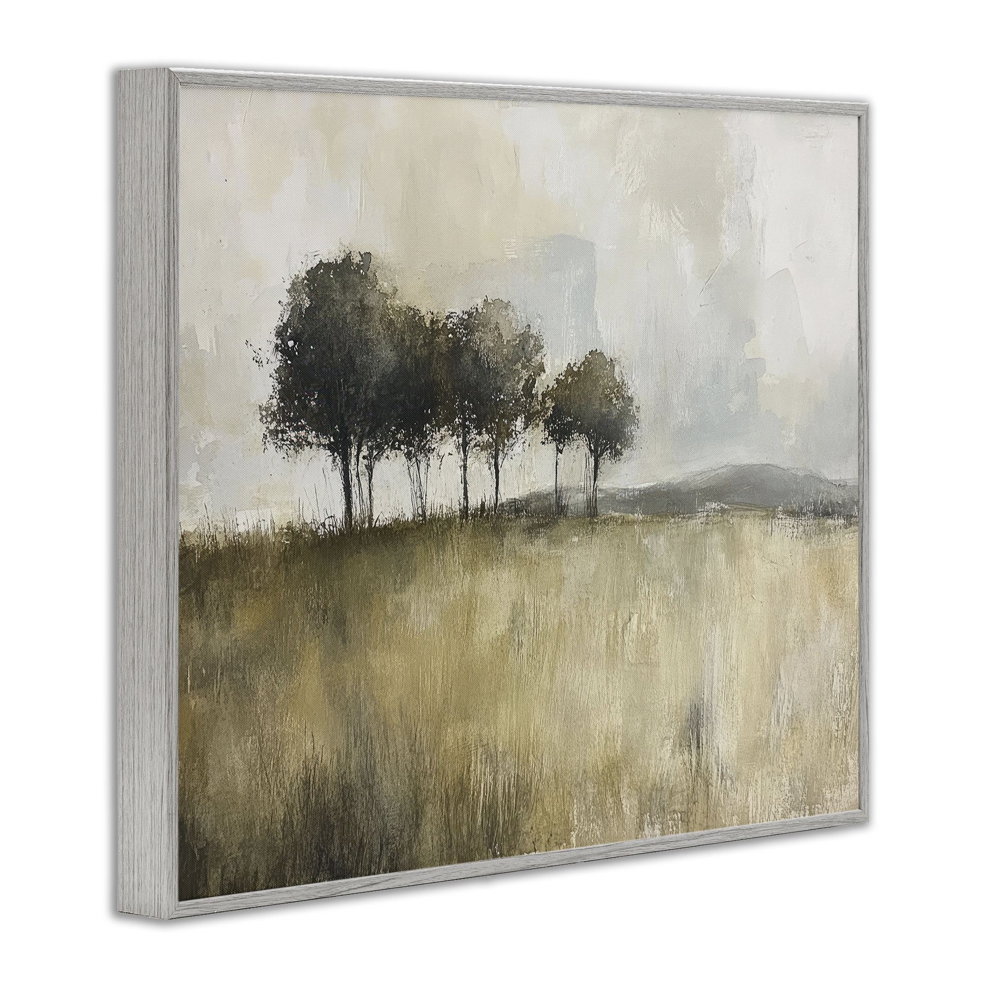 Ebern Designs Earthy Woodland Trees Framed Giclee, design by Mona Grace ...