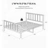 17 Stories Metal Platform Bed Frame with Headboard & Footboard, Full ...