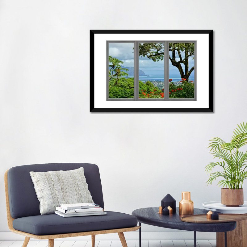 iCanvas Hawaii Window View Photographic Print on Wrapped Canvas ...
