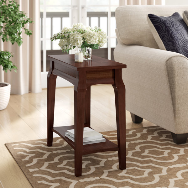 Winston Porter Stratus Solid + Manufactured Wood Narrow Side Table ...