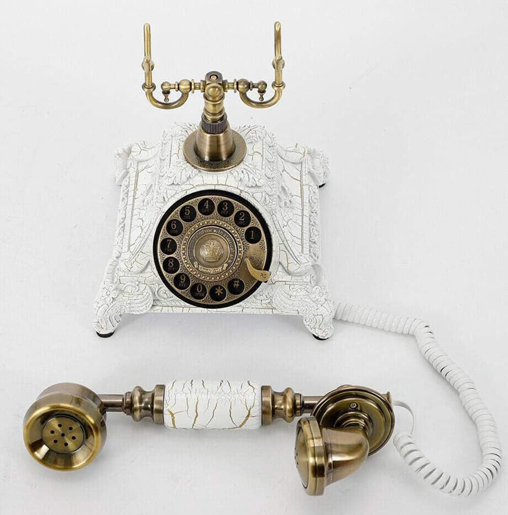 House of Hampton® Rotary Phone With Vintage, Luxurious Design - Tapping ...