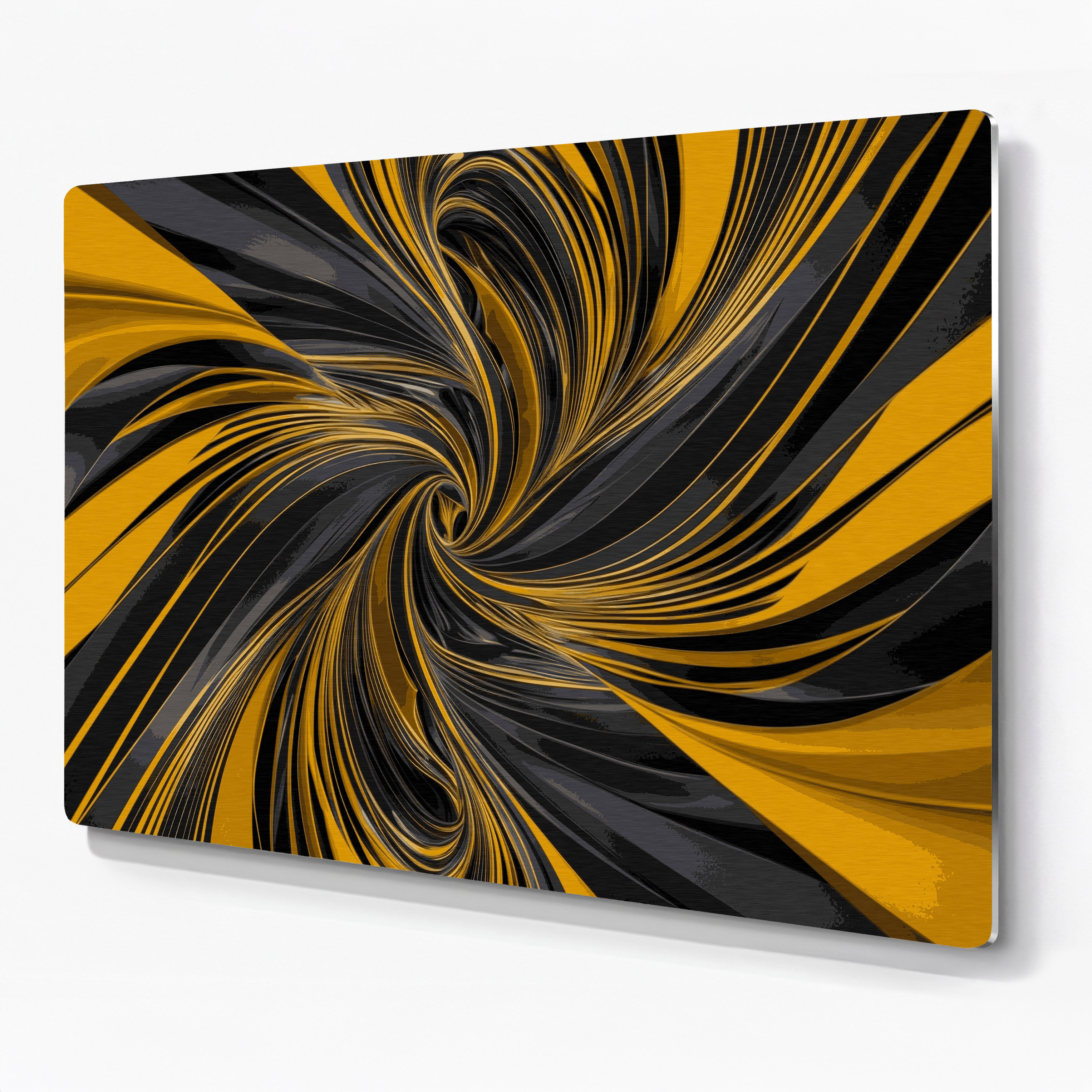 Ivy Bronx Op Art 69 Black Metal Wall Art - Wayfair Canada