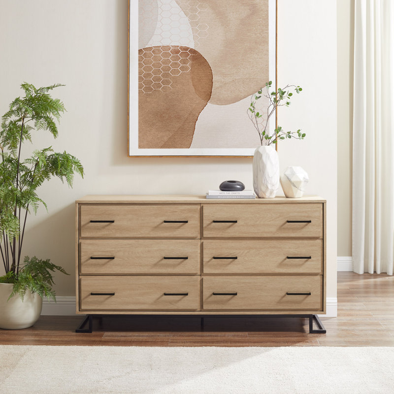 Latitude Run® Contemporary Minimal 6-Drawer Dresser & Reviews | Wayfair