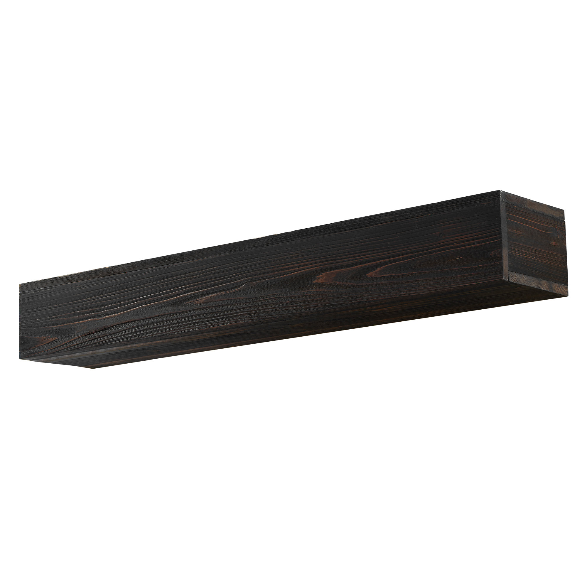 Millwood Pines Solid Wood Mantel Shelf Rectangle Mantel Fireplace ...