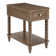 Charlton Home® 24" Tall Rustic Solid Wood End Table With Built-In Power ...