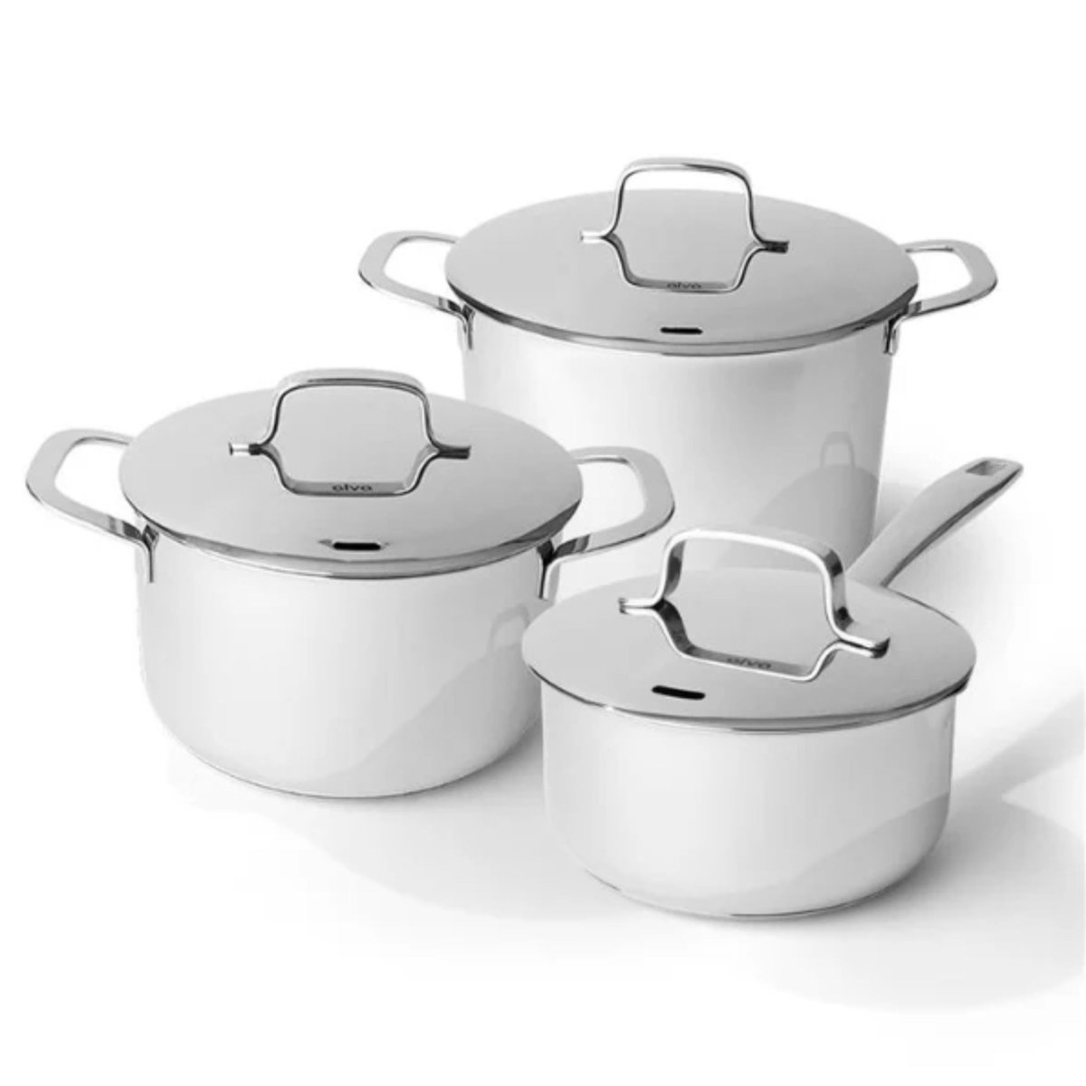 Alva Maestro 6-Piece Set Stainless Steel Stock Pot with Lid & Reviews ...