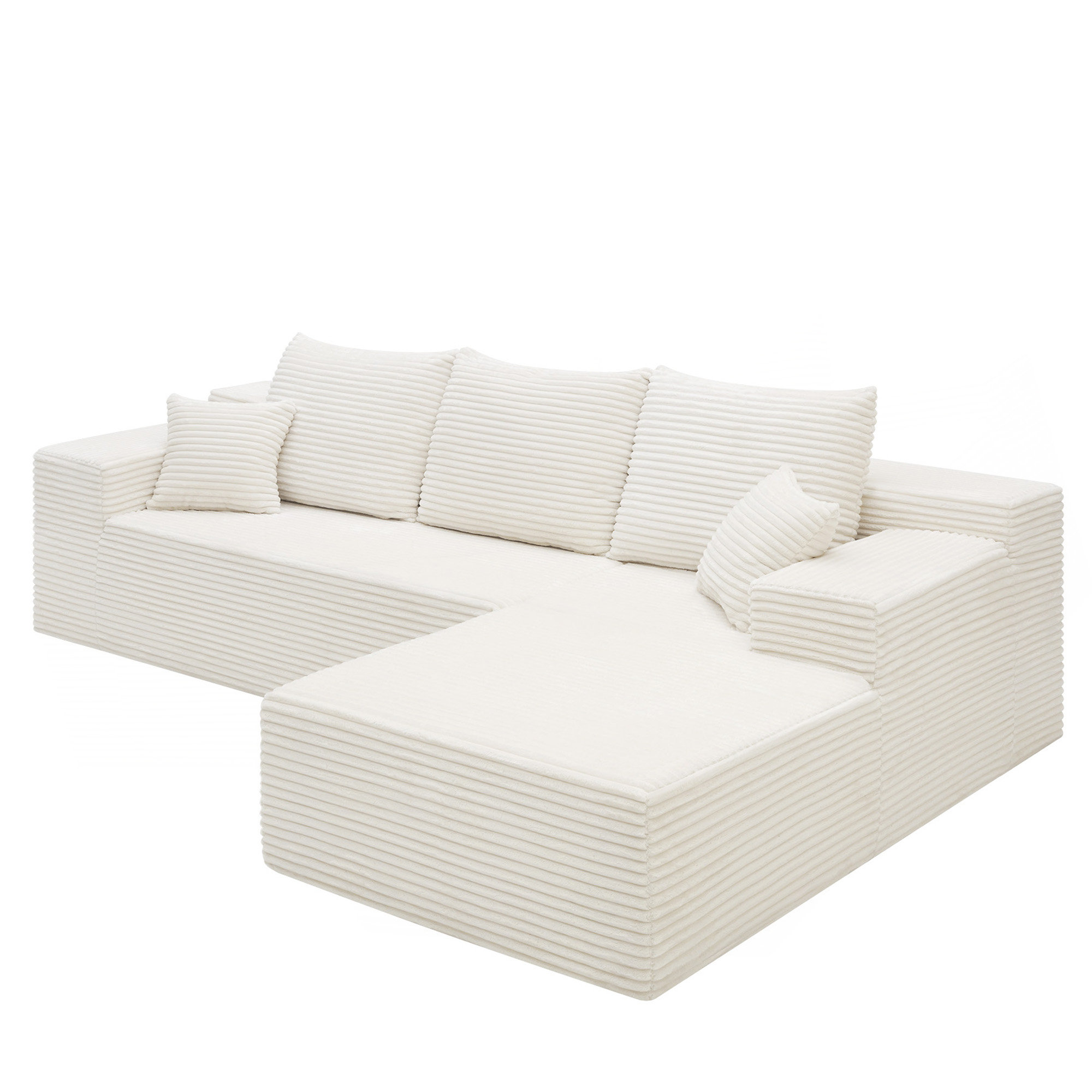 Ivy Bronx 107-inch rabbit hair sofa | Wayfair