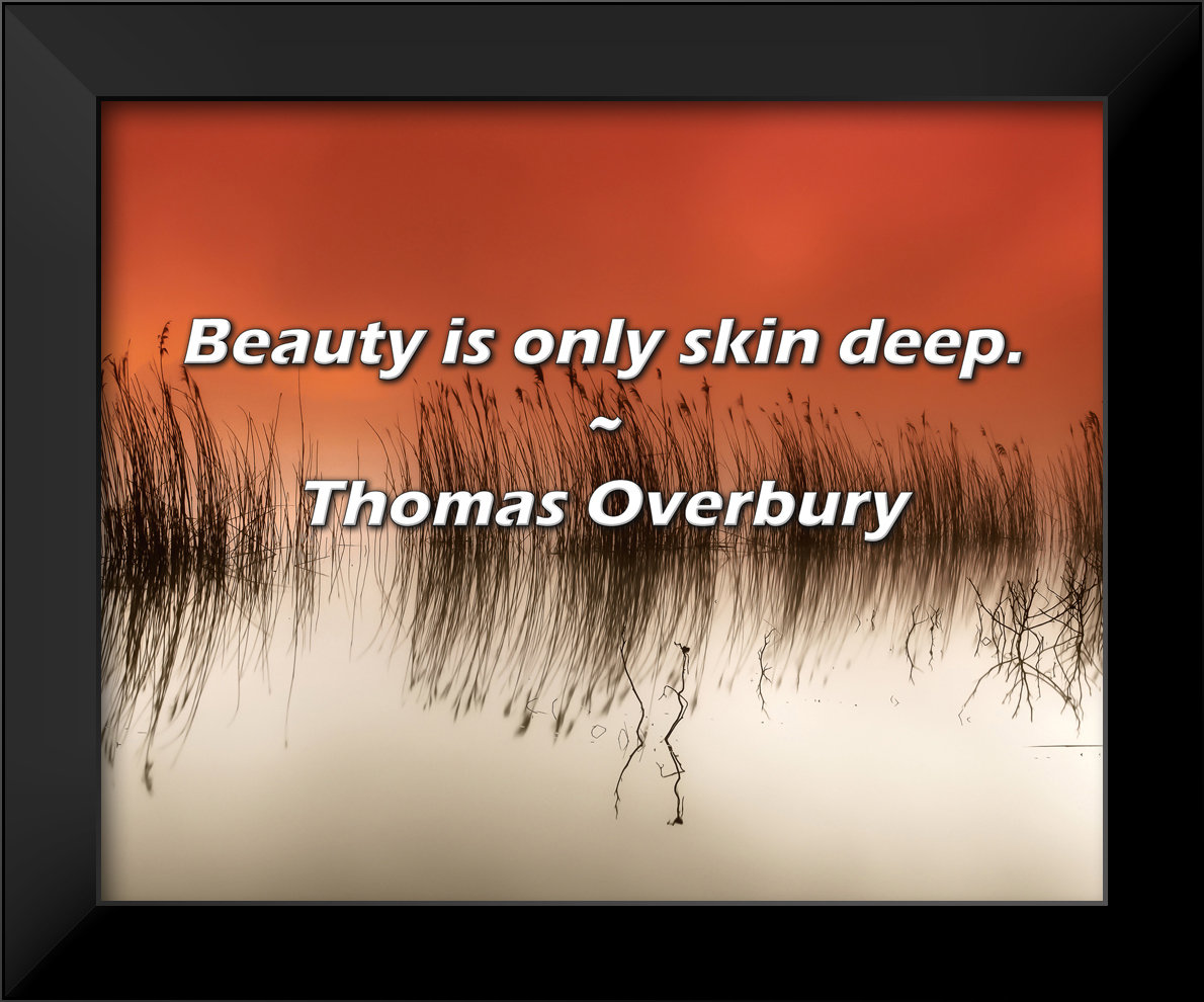 ATX Art Group LLC Thomas Overbury Quote: Beauty is only skin deep ...