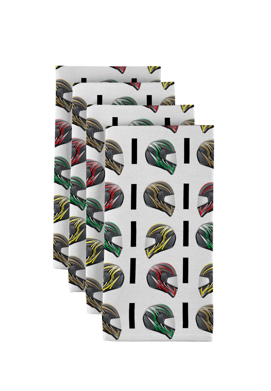 Winston Porter Brendon Racing Helmets 18" Napkin | Wayfair