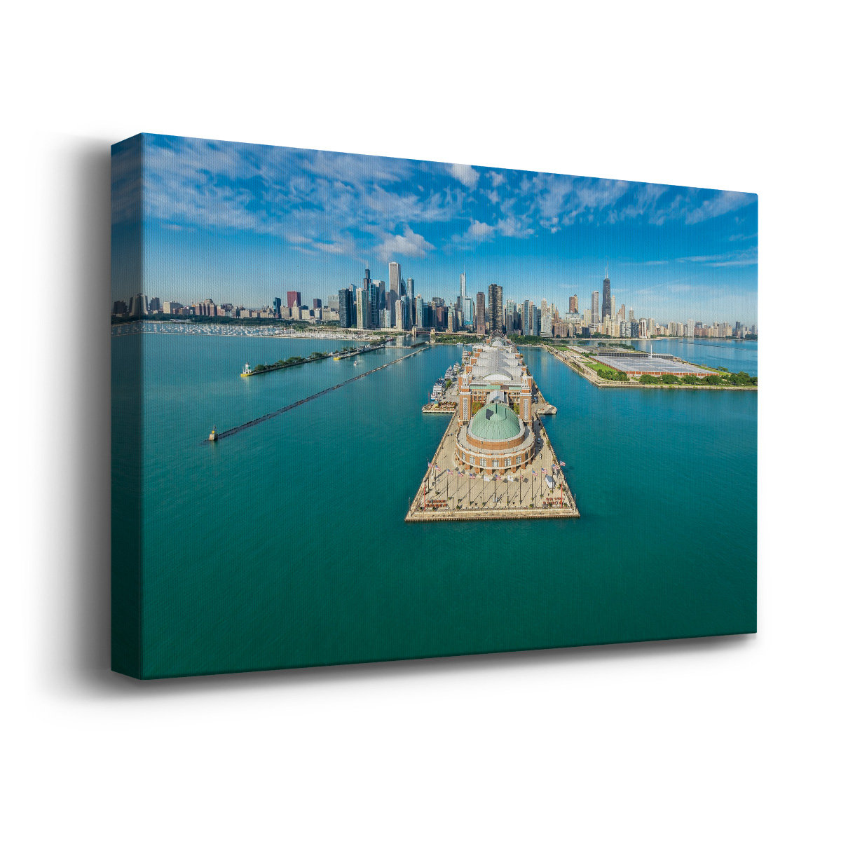 Ebern Designs 12_Chicago Panorama Premium Gallery Wrapped Canvas ...