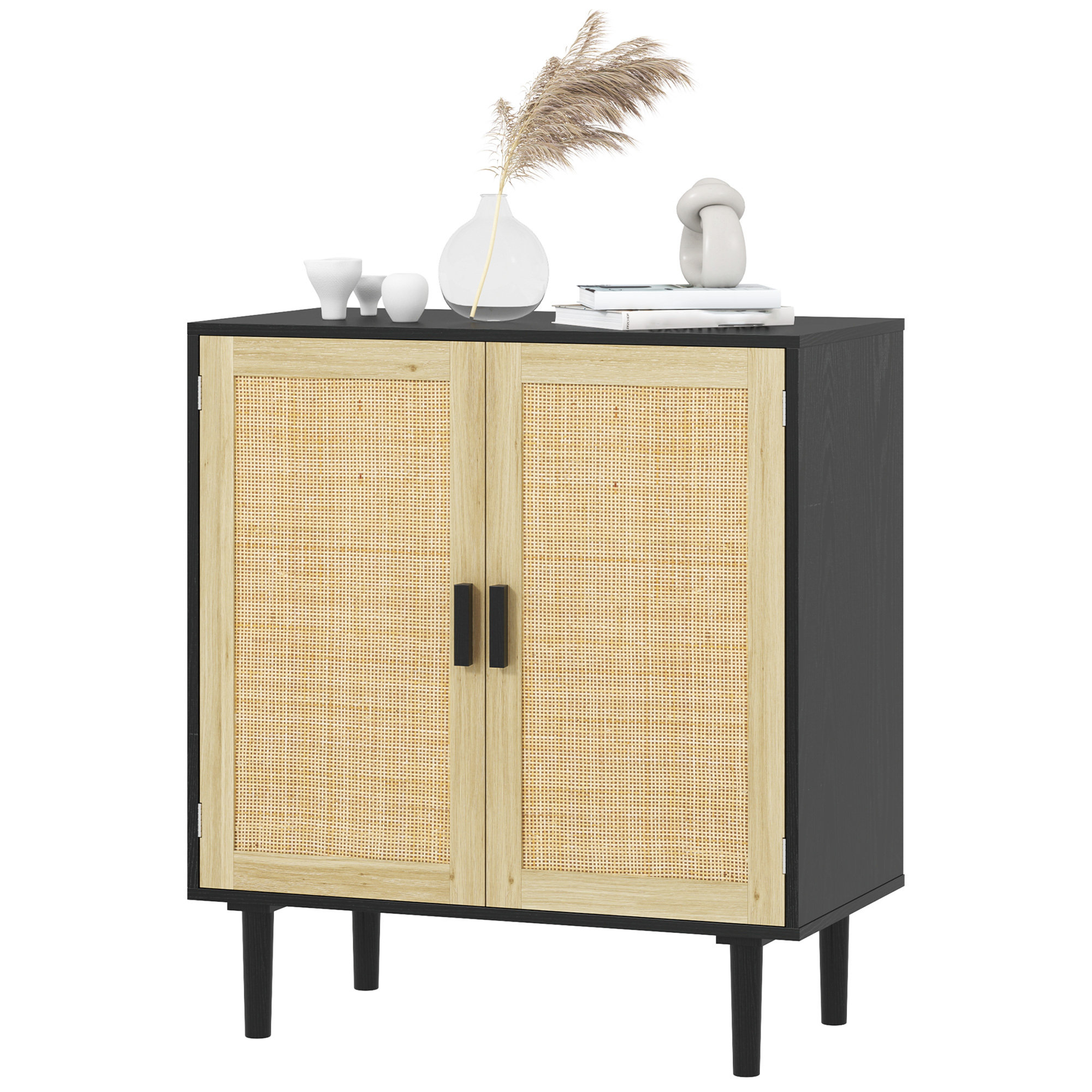 George Oliver Multifunctional Sideboards & Buffets With Rattan Doors ...