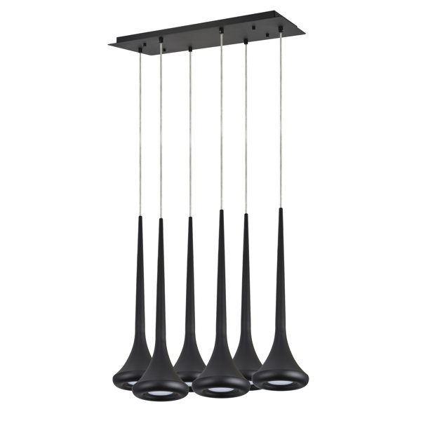 Aspen Creative Corporation 6 - Light Cluster Pendant | Wayfair