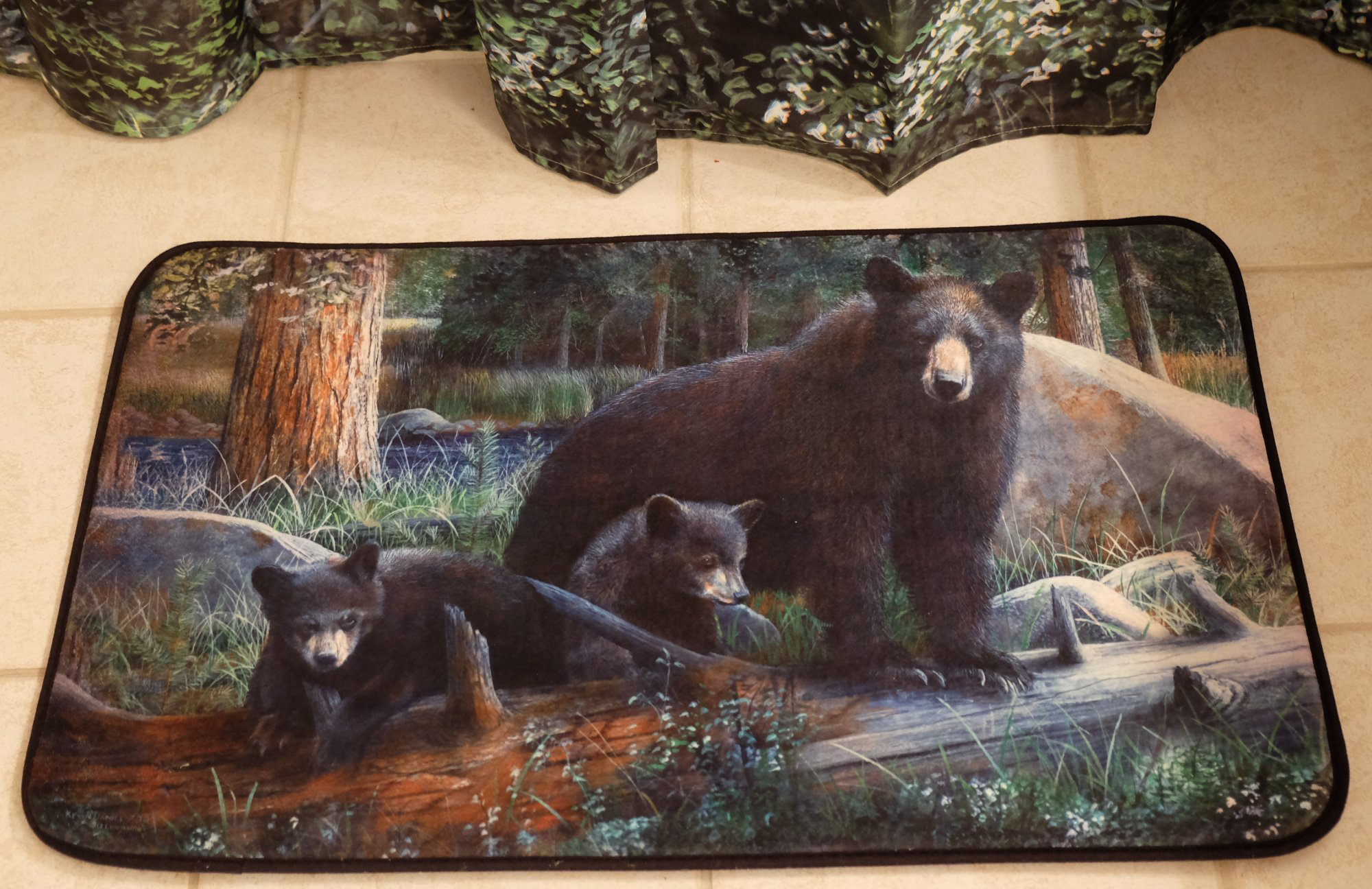 Millwood Pines Backwoods Black Bear Family Scenic Woodland Forest Lodge ...