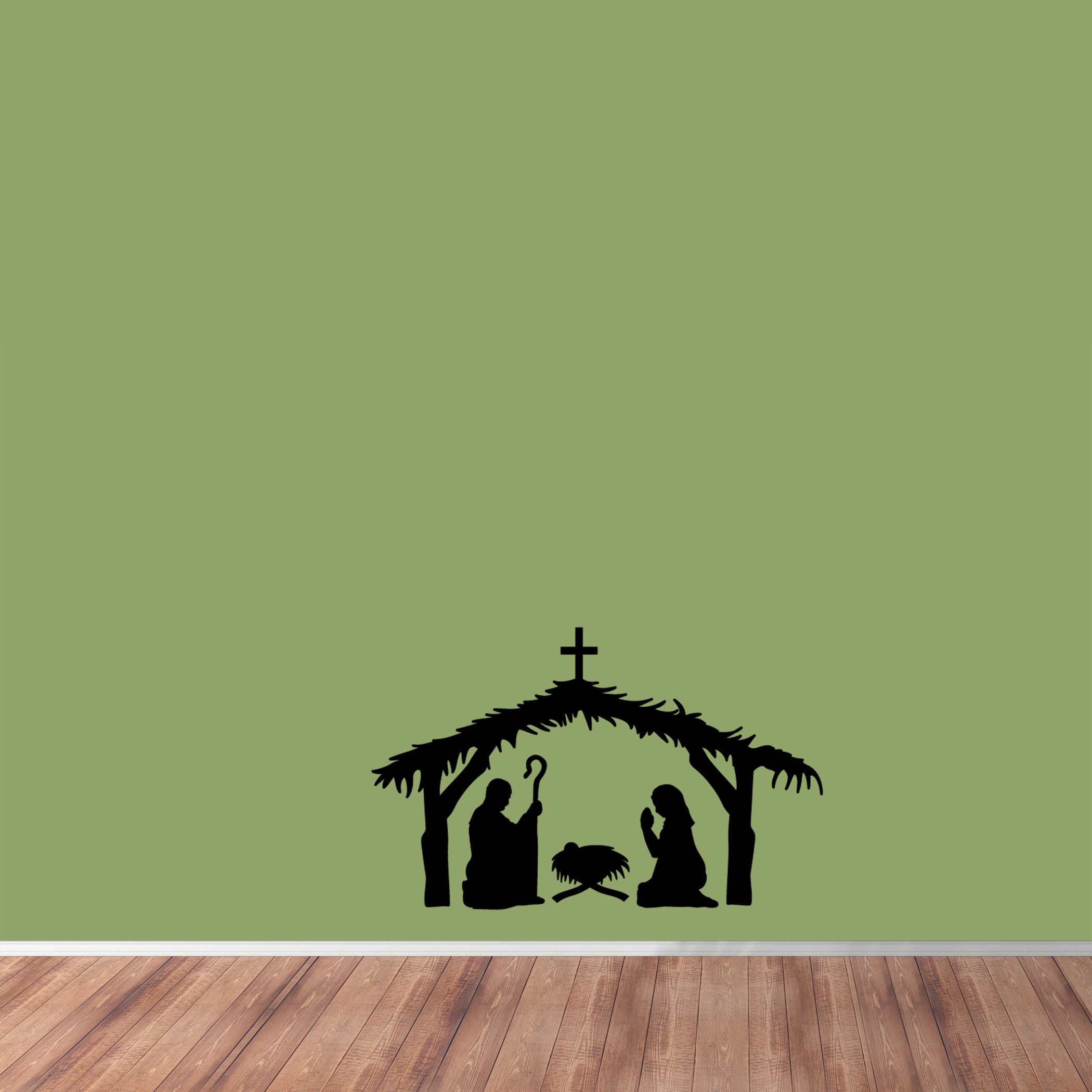 The Holiday Aisle® Nativity Scene Set Wall Decals | Wayfair