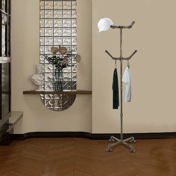 Trent Austin Design® 6-Hook Industrial Style Water Pipe Coat Rack | Wayfair
