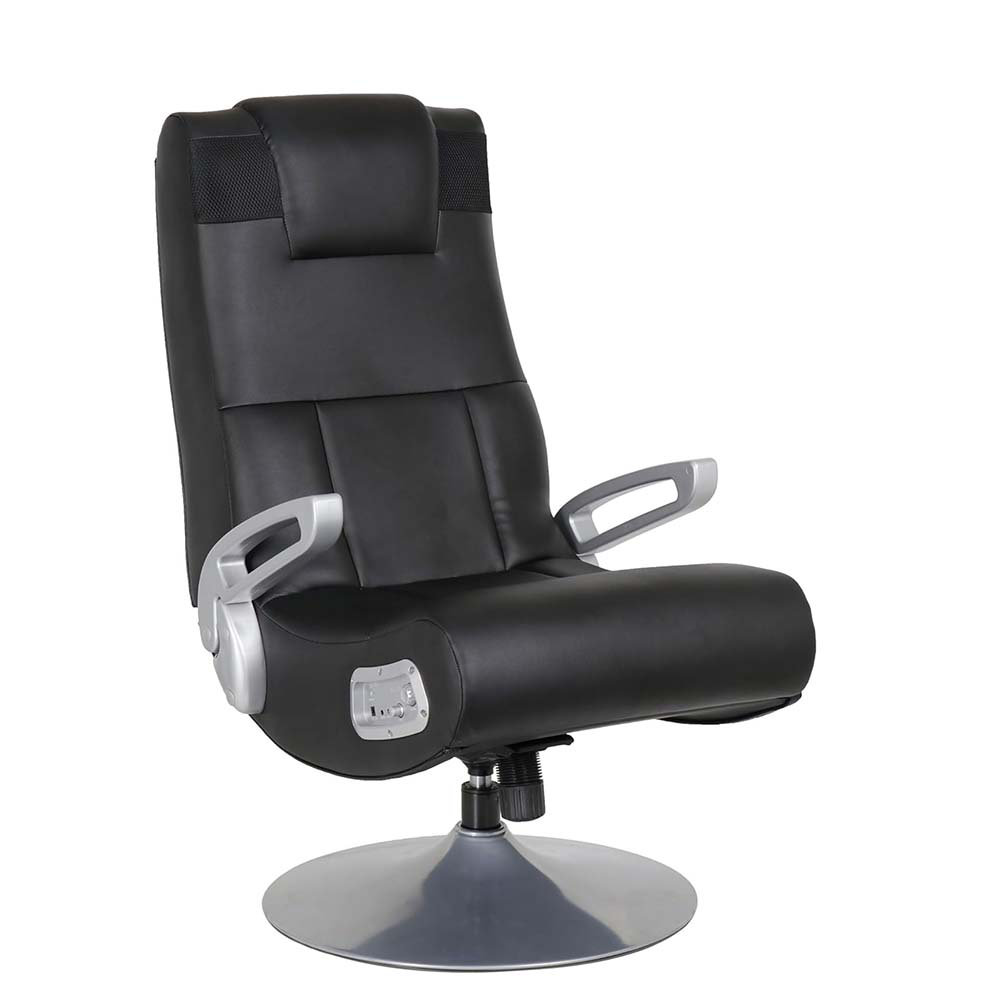 Orren Ellis Gaming Lounging Pedestal Chair, Wireless Audio, 2 Speakers ...
