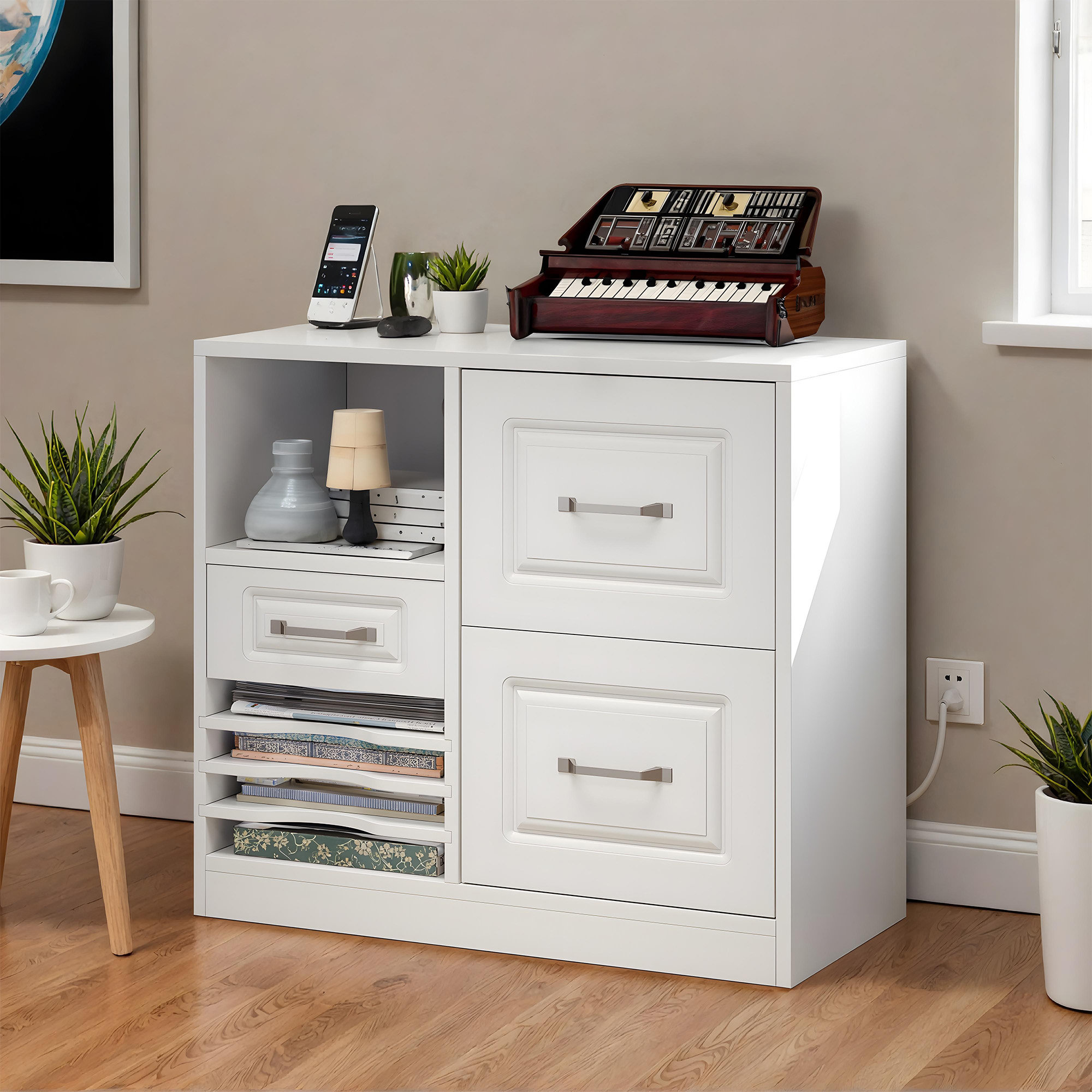 Lark Manor™ Bunkley 33.5'' Wide 3 -Drawer File Cabinet | Wayfair