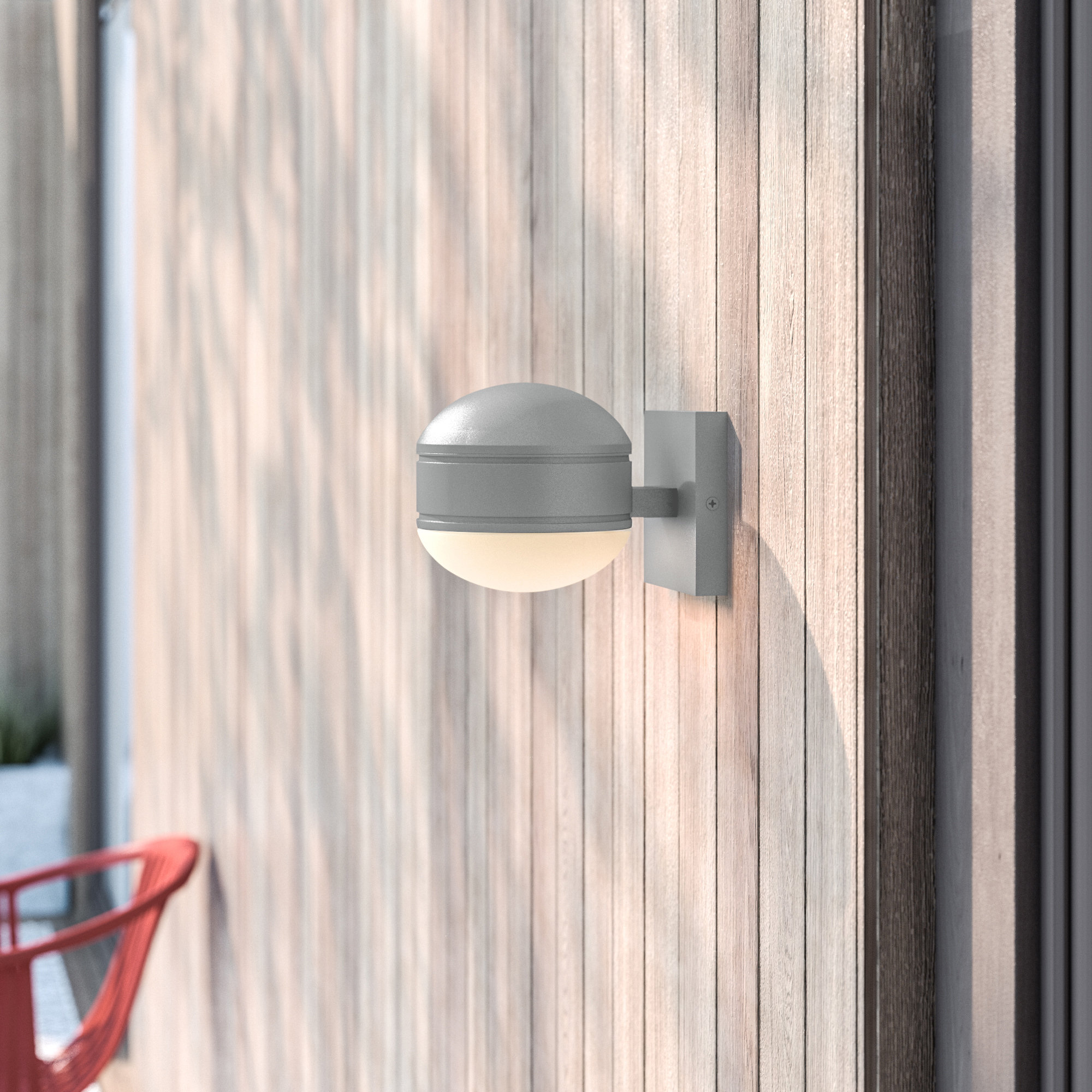 Mercury Row Addilynn 5" H Integrated LED Outdoor Armed Sconce & Reviews ...
