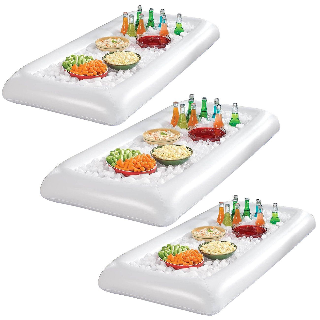 Sorbus 3 pack Inflatable Serving Cooler in White & Reviews | Wayfair