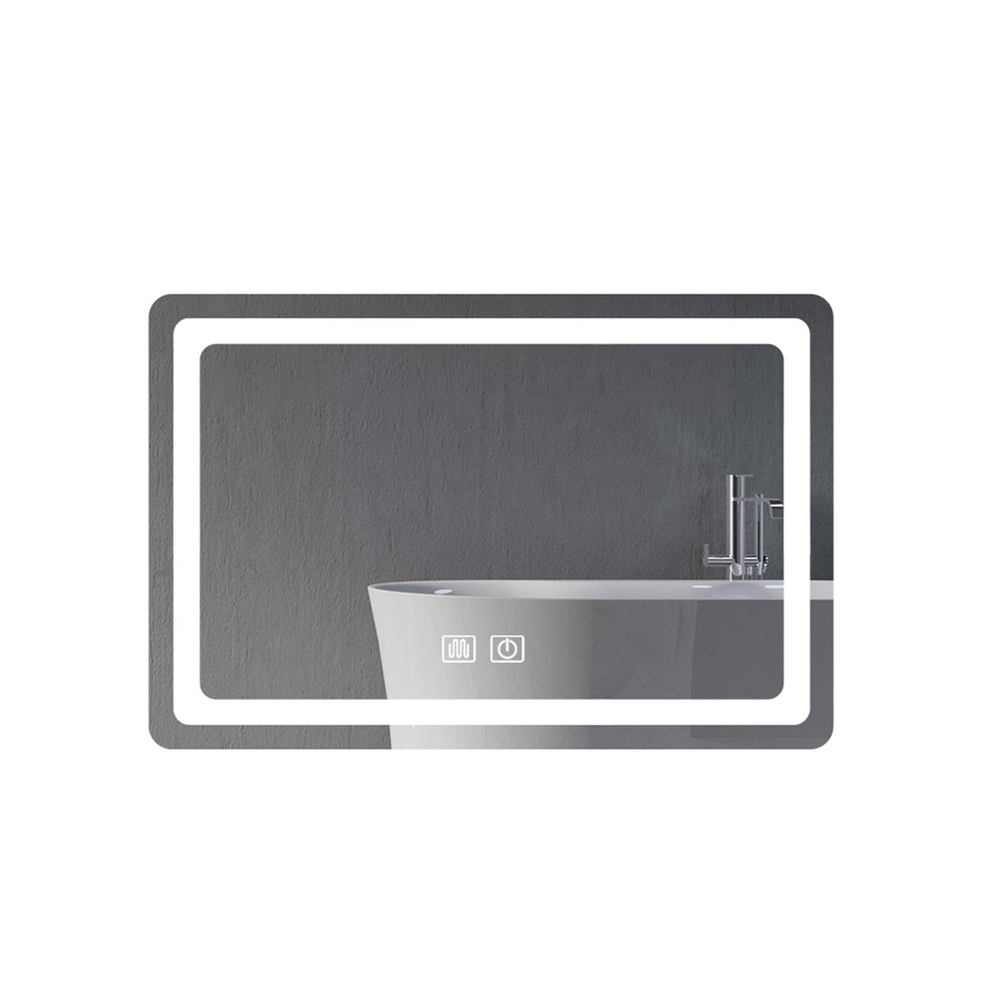 Ivy Bronx LED Single Bathroom Vanity Mirror In Polished Crystal ...