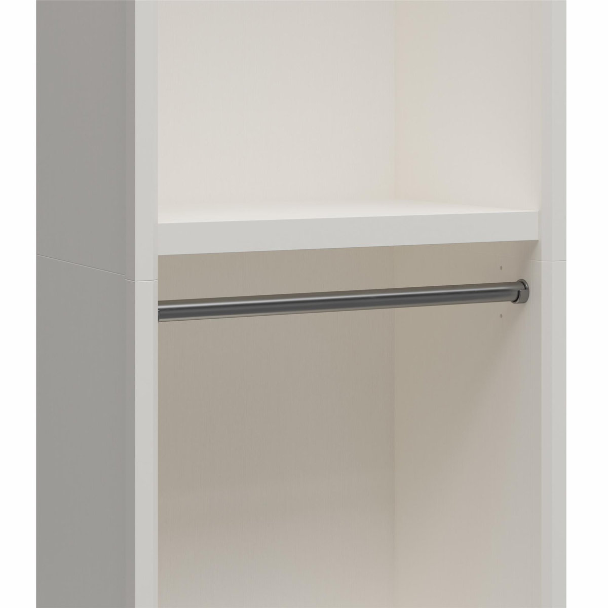 Red Barrel Studio Illyria 2-Shelf Double Clothing Rod Closet Tower ...