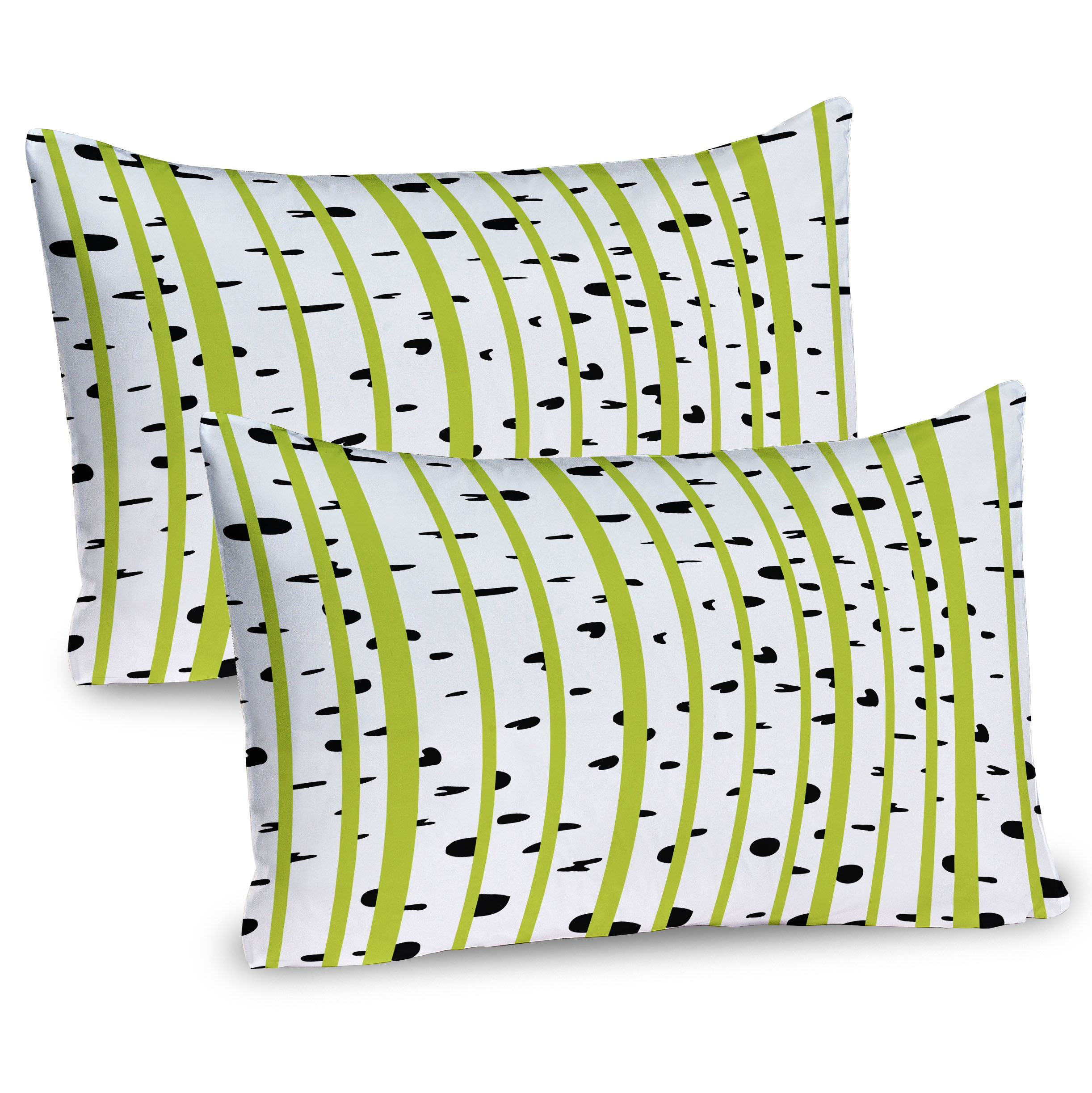 Ambesonne Aspen Tree Pillow Sham 2 Pack Birch Woods Growth Stems Yellow ...