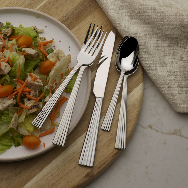 Mikasa Oaklyn 20-Pc Flatware Set, Stainless Steel, Service For 4 | Wayfair