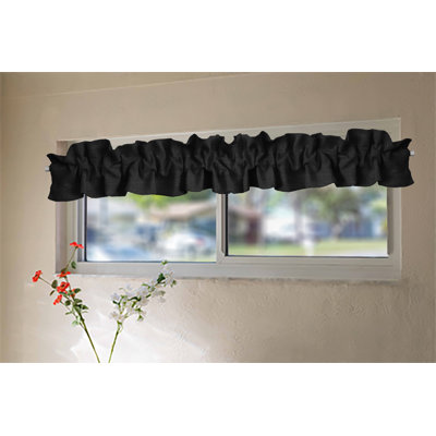 lovemyfabric Ruffled Window Valance & Reviews | Wayfair